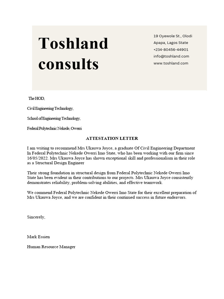 Letterhead | PDF