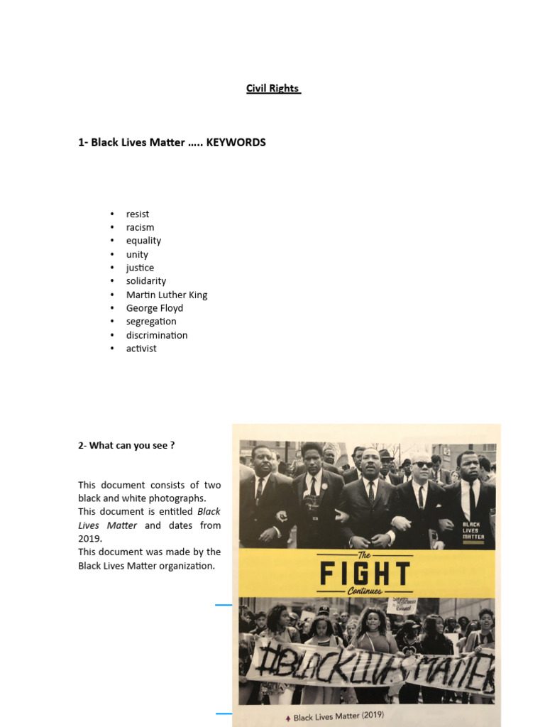 Recap Civil Rights | PDF | Martin Luther King Jr. | Equality Rights