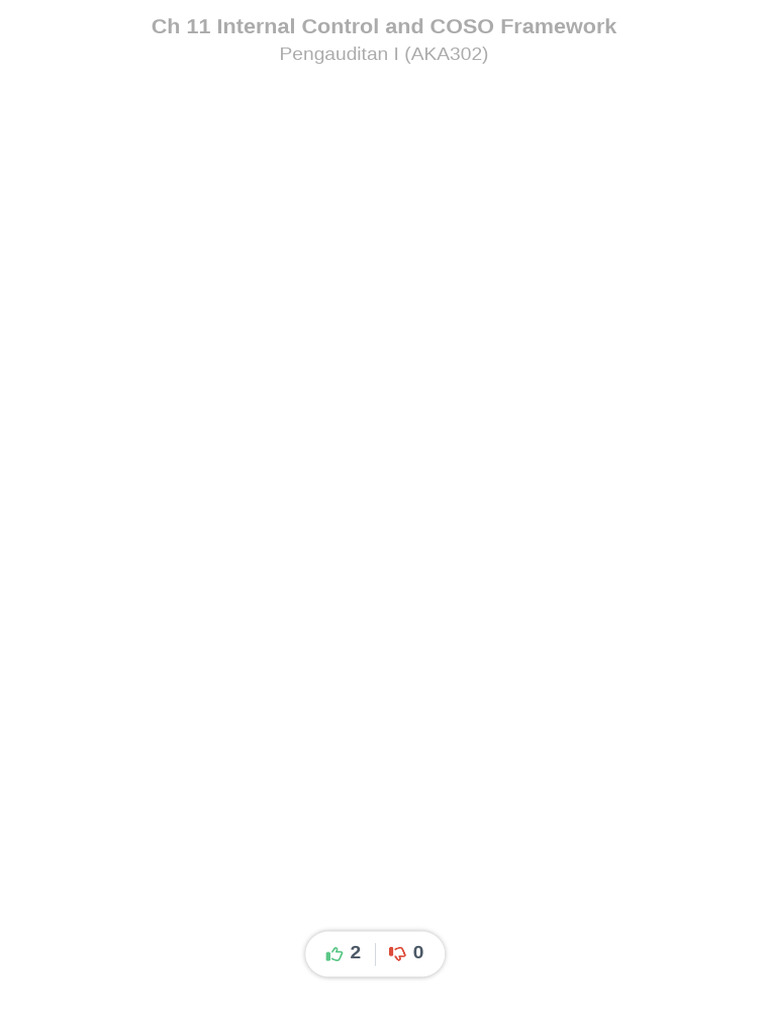 CH 11 Internal Control and Coso Framework Compress | PDF | Internal ...