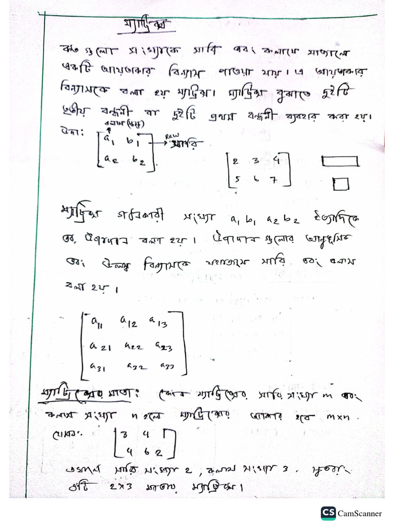 Matrix & Determinant | PDF