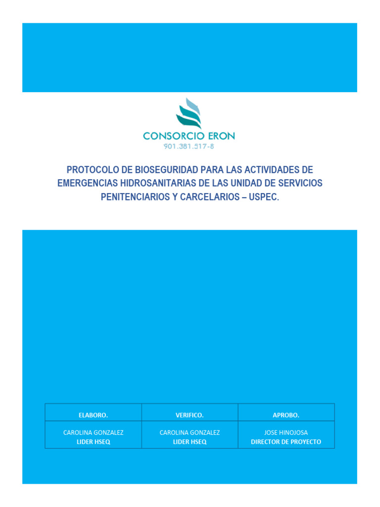 Protocolo-Papso Eron-Acti. de Operacion-Puerto Triunfo | PDF | Especialidades Medicas
