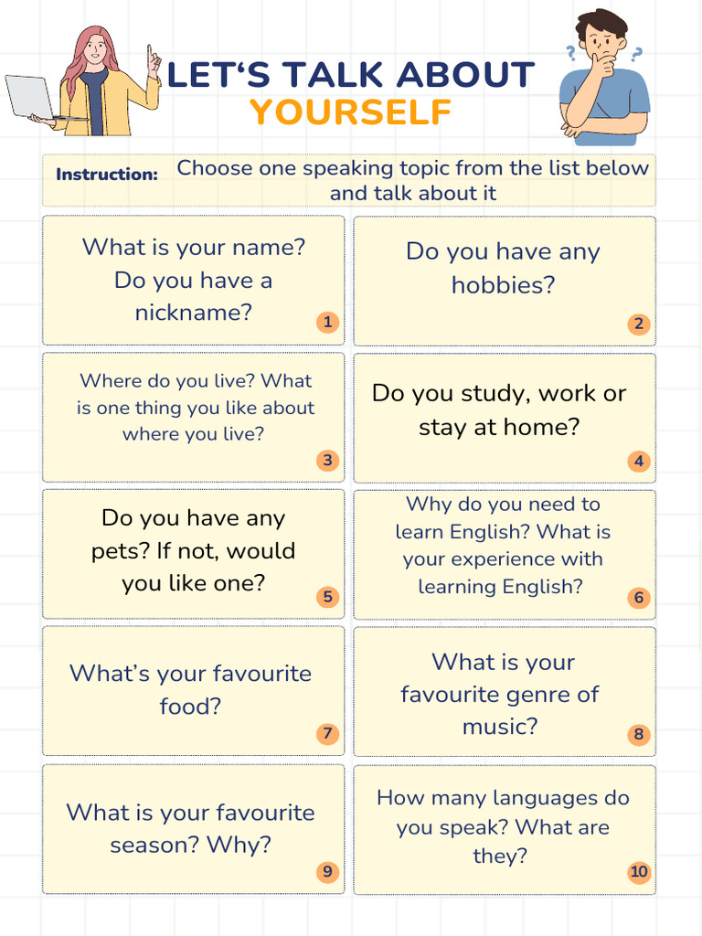 Speaking Activity Worksheet | PDF | Language Arts & Discipline