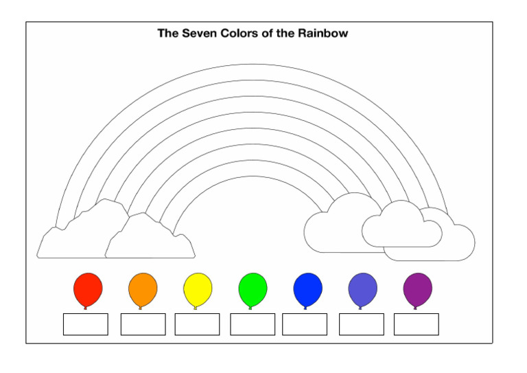 Rainbow Worksheet | PDF