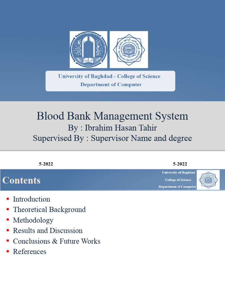 Blood Bank | PDF | Blood Donation | Databases