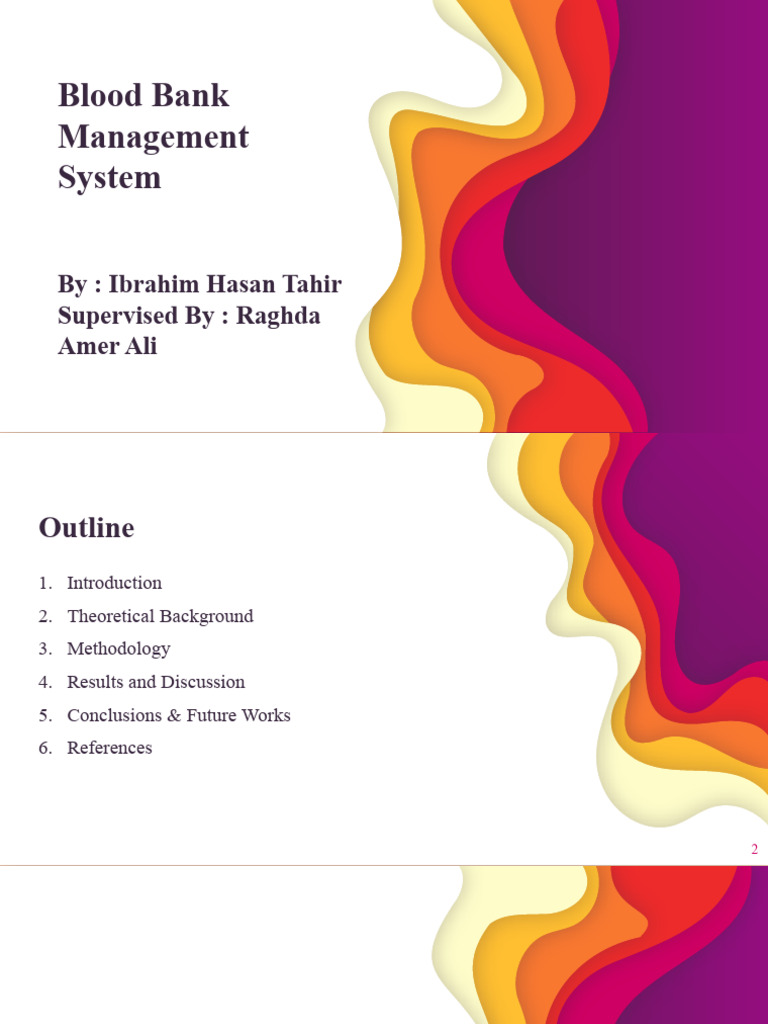 Blood Bank Presentation | PDF | Computer File | Software