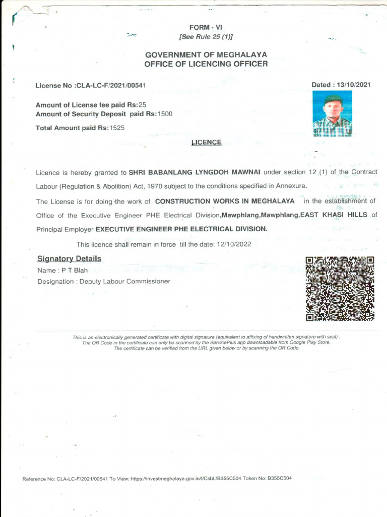 Labour Licence | PDF