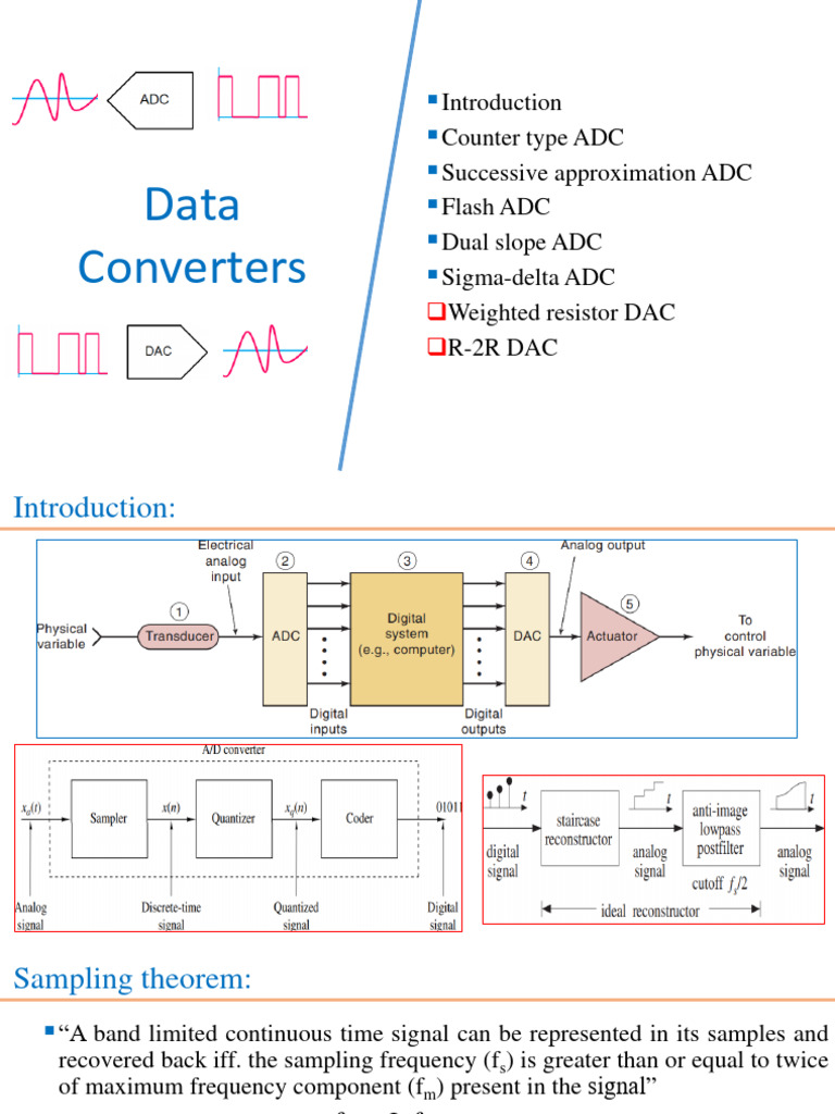 Data Converters | PDF | Analog To Digital Converter | Sampling (Signal Processing)