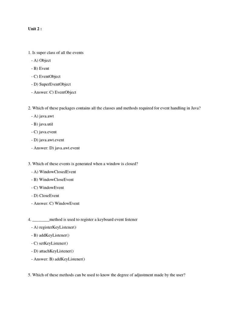 Unit 2 | Download Free PDF | Method (Computer Programming) | Class (Computer Programming)