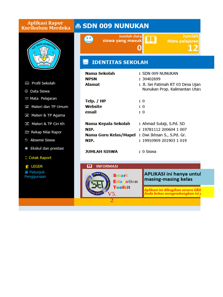 Rapor IKM V52 OK Kelas 4 | PDF