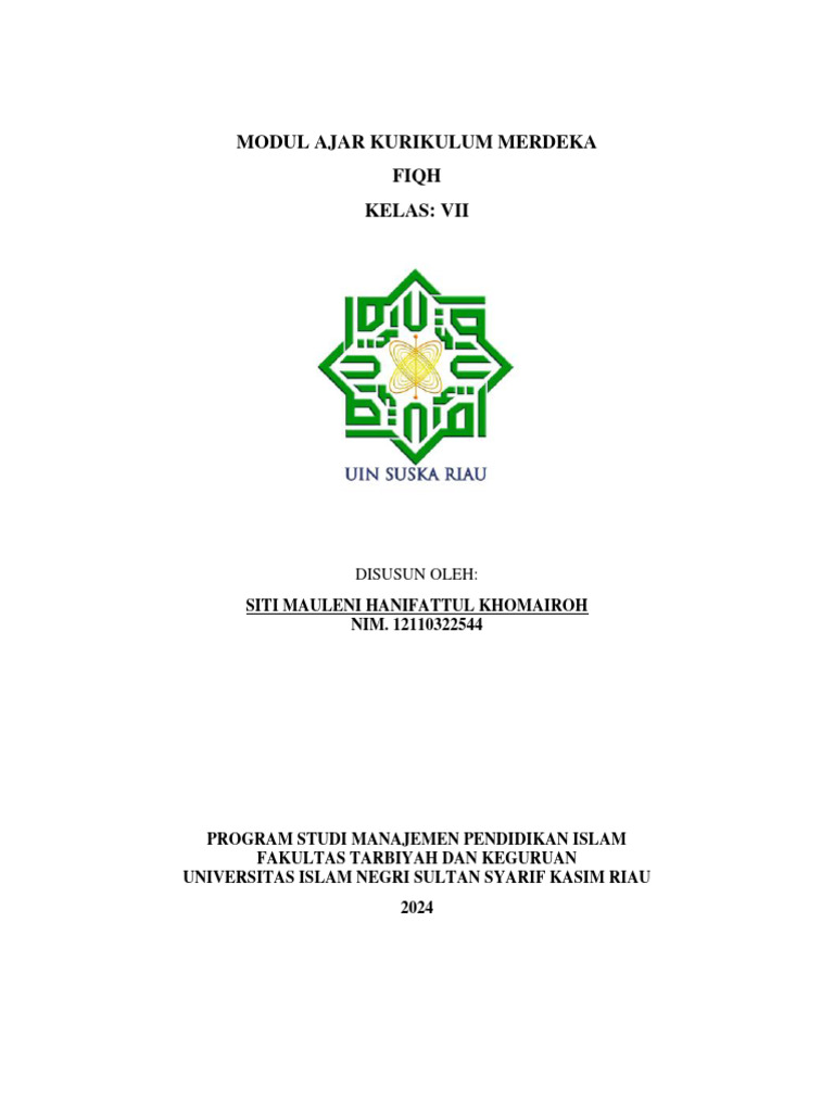 MODUL AJAR KURIKULUM MERDEKA SITI MAULENI Fiks | PDF