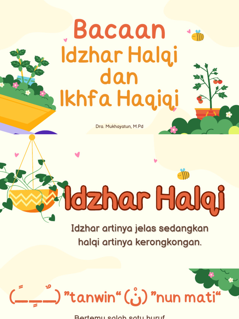 Bacaan: Idzhar Halqi Dan Ikhfa Haqiqi | PDF | Filsafat | Agama ...