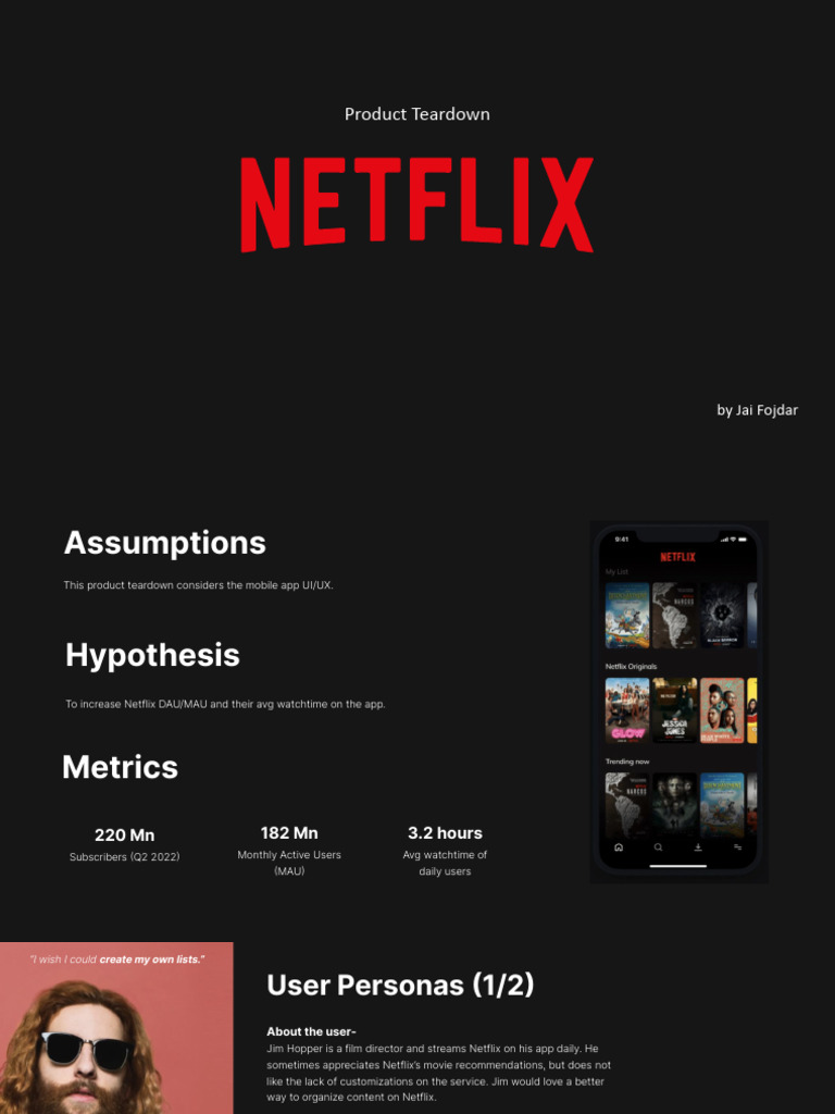 Netflix_Product_Teardown_1660357551 | PDF | Netflix | Information ...