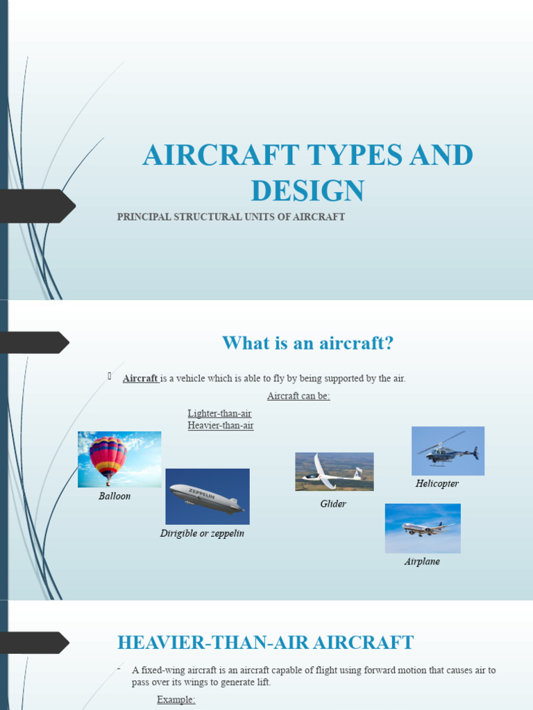 Aircraft Types and Structural Design | PDF | Aircraft | Empennage