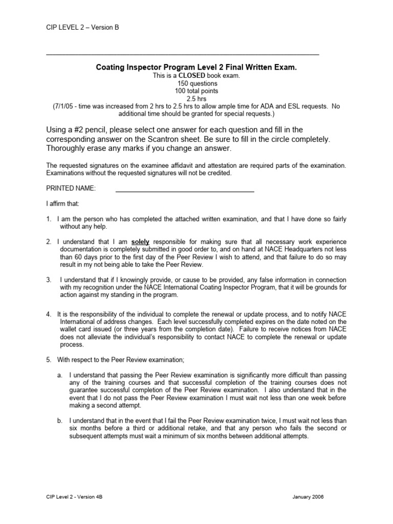 Final Written Exam Version B | PDF | Corrosion | Materials