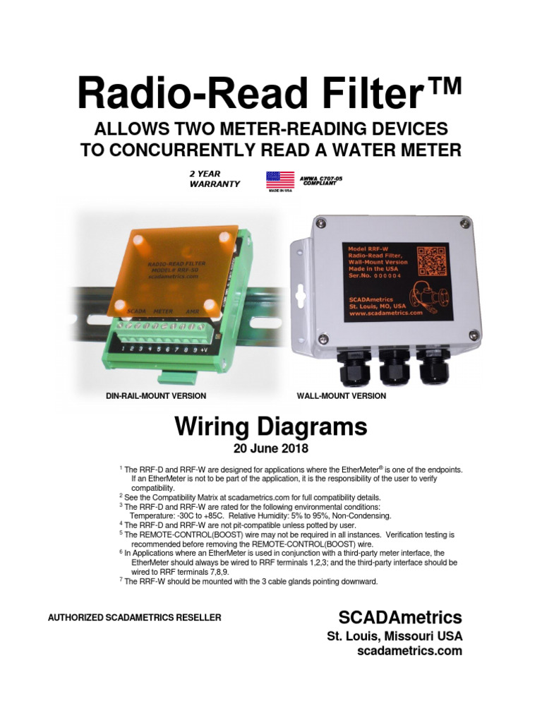 Radio Read Filter Manual v400 | Download Free PDF | Electrical ...