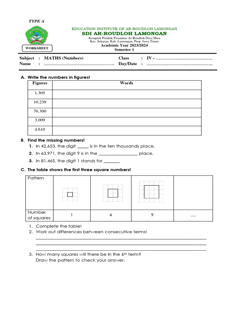 Chapter 1 number (soal) | Download Free PDF | Arithmetic | Mathematics