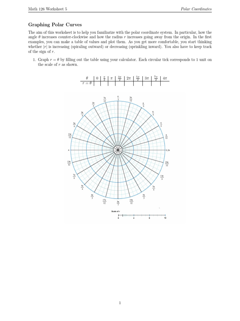 126 PolarCoordinates | PDF | Coordinate System | Elementary Geometry