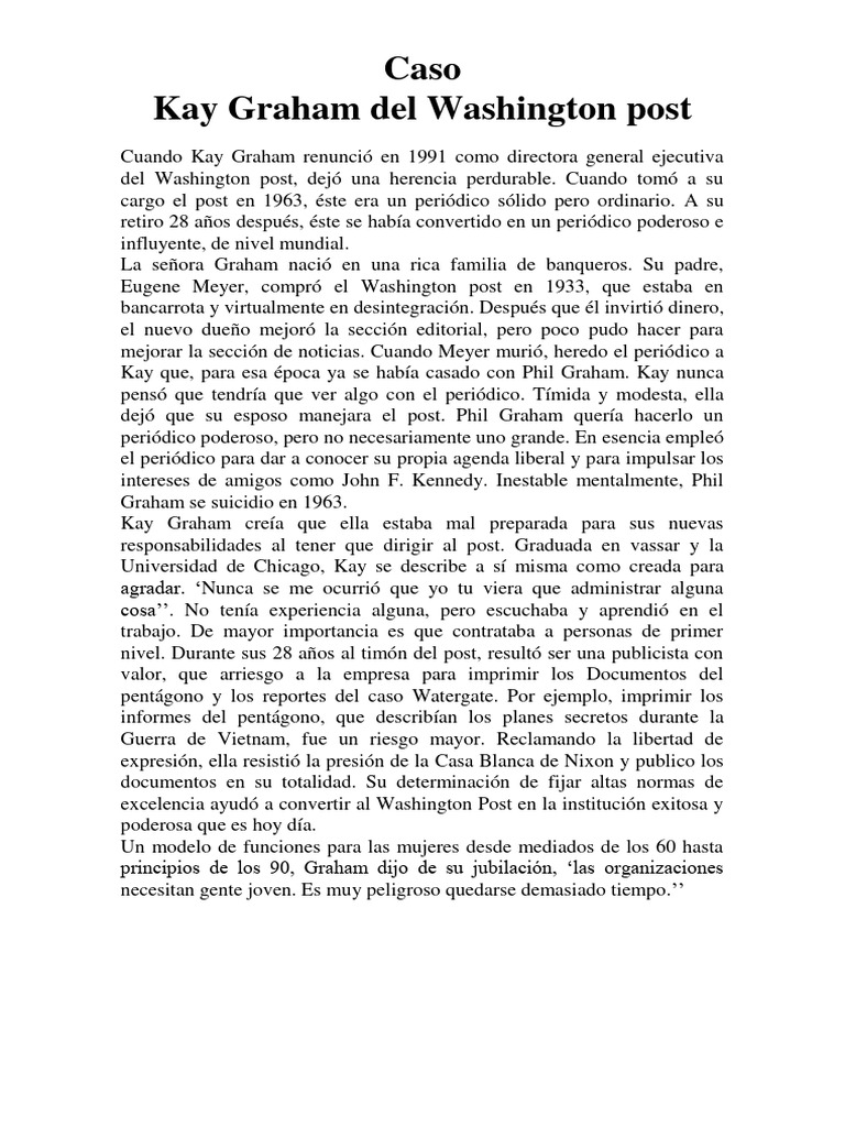 Caso KAY GRAHAM | PDF | The Washington Post