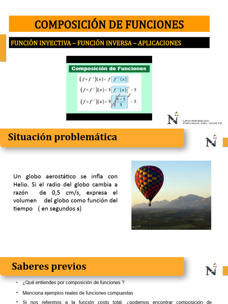 PPT10_COMPOSICION DE FUNCIONES | PDF | Función (Matemáticas) | Análisis