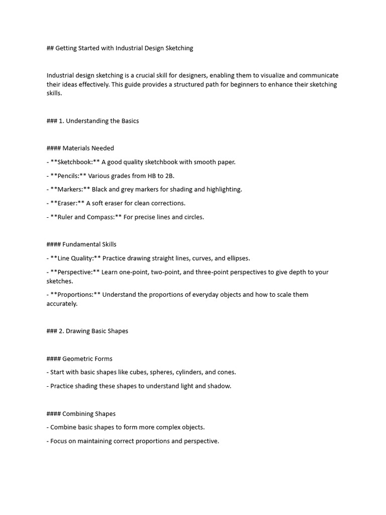 Beginner's Guide to Design Sketching | PDF | Drawing | Shape