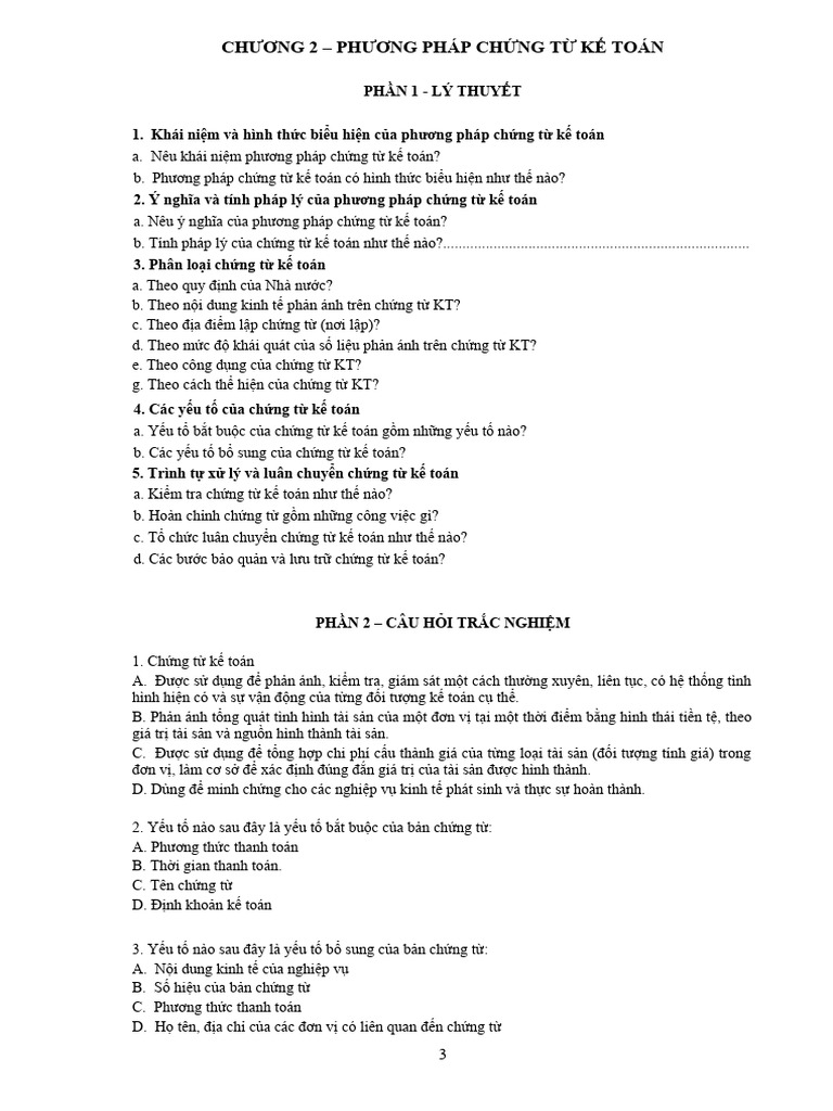 2-HỆ THỐNG CÂU HỎI VÀ BÀI TẬP NLKT - C 2 | PDF