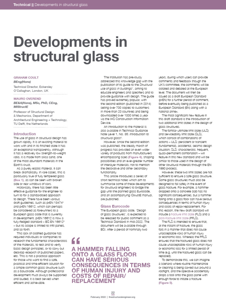 Developments in Structural Glass v2 | PDF | Strength Of Materials ...