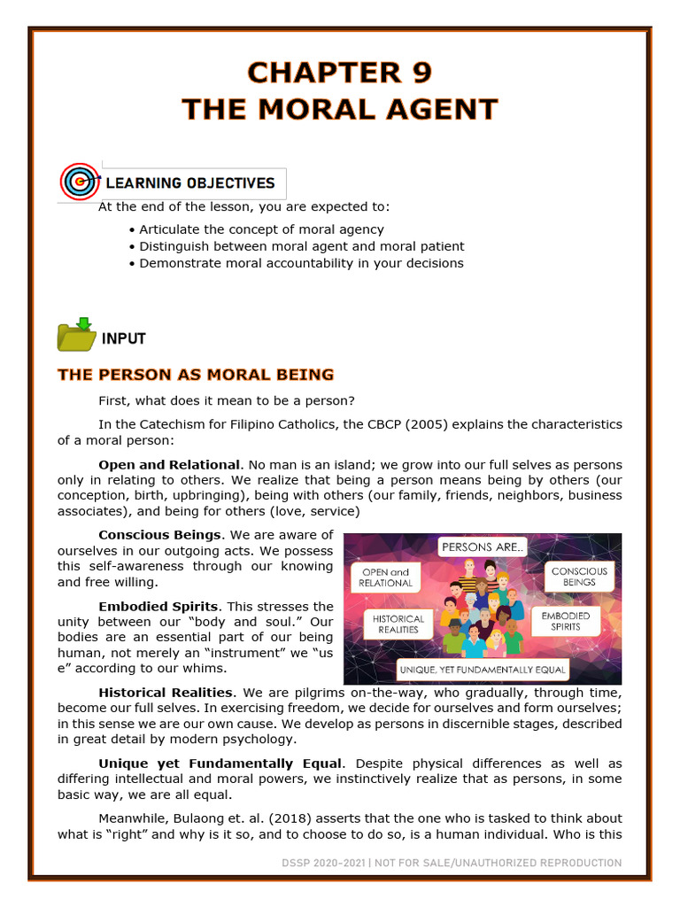 Chapter 9 The Moral Agent | PDF | Morality | Behavioural Sciences