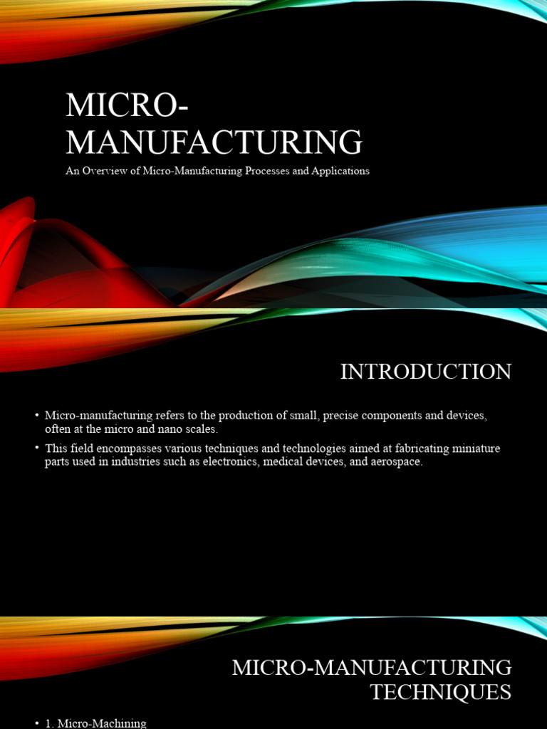 Micro Manufacturing | Download Free PDF | Machining | Materials