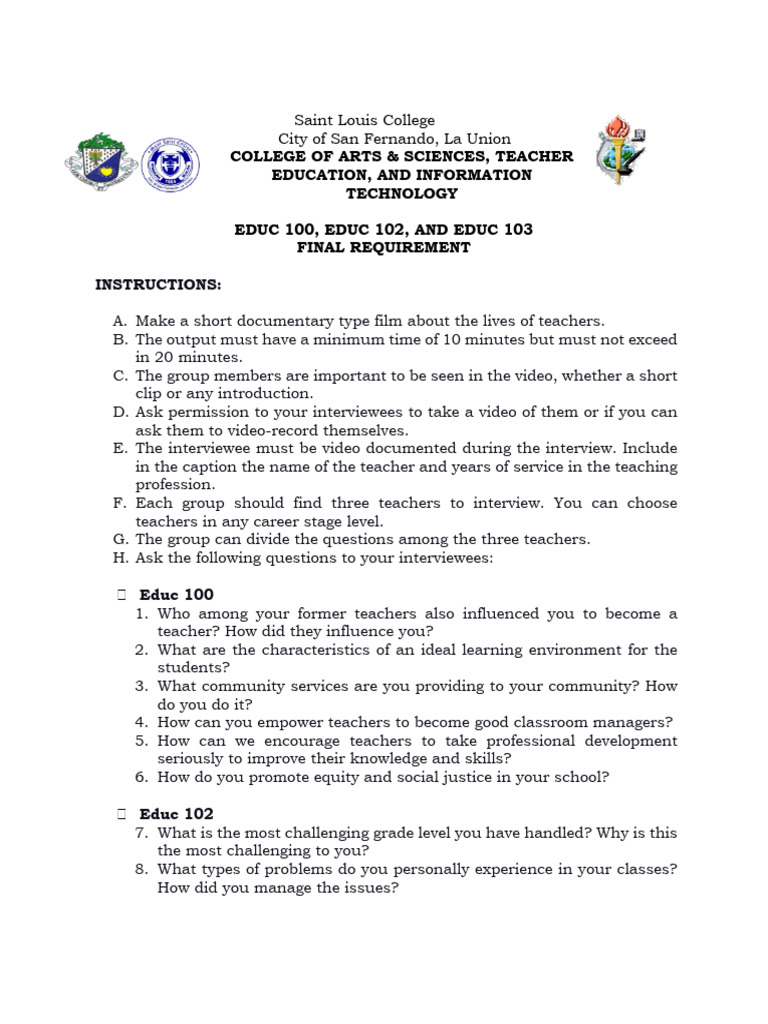 Final Requirement | PDF | Teachers | Learning Final Requirement | PDF | Teachers | Learning