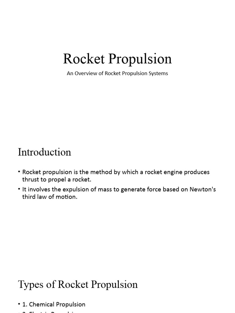 Rocket Propulsion | PDF
