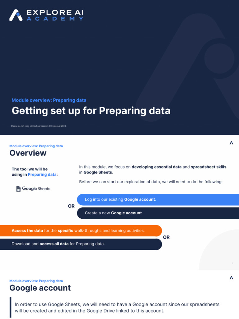 Getting Set Up for Preparing Data [Slides] | PDF | Computer File | Login