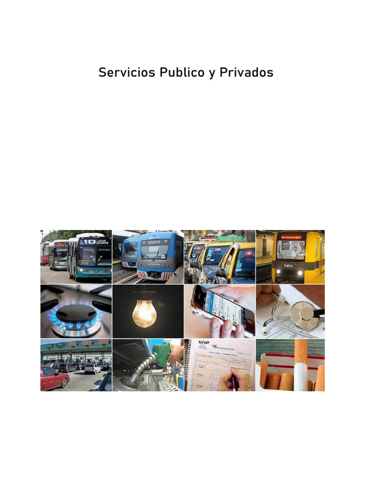 Servicio Publicos y Privados | PDF | Servicios públicos | Honduras