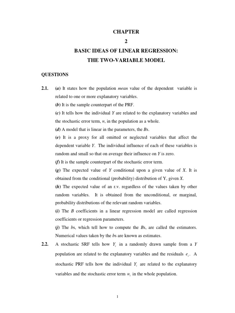 EE4 Ch02 Solutions Manual | PDF | Errors And Residuals | Regression Analysis