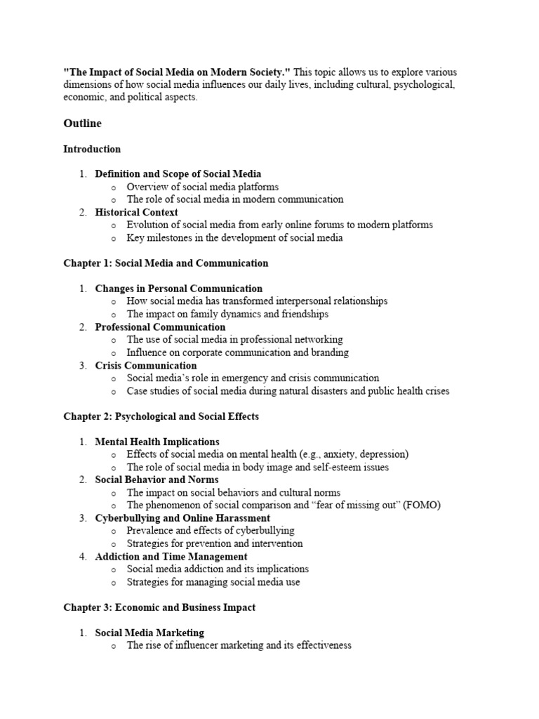 Social Media's Impact on Society | PDF | Social Media | Popular Culture ...