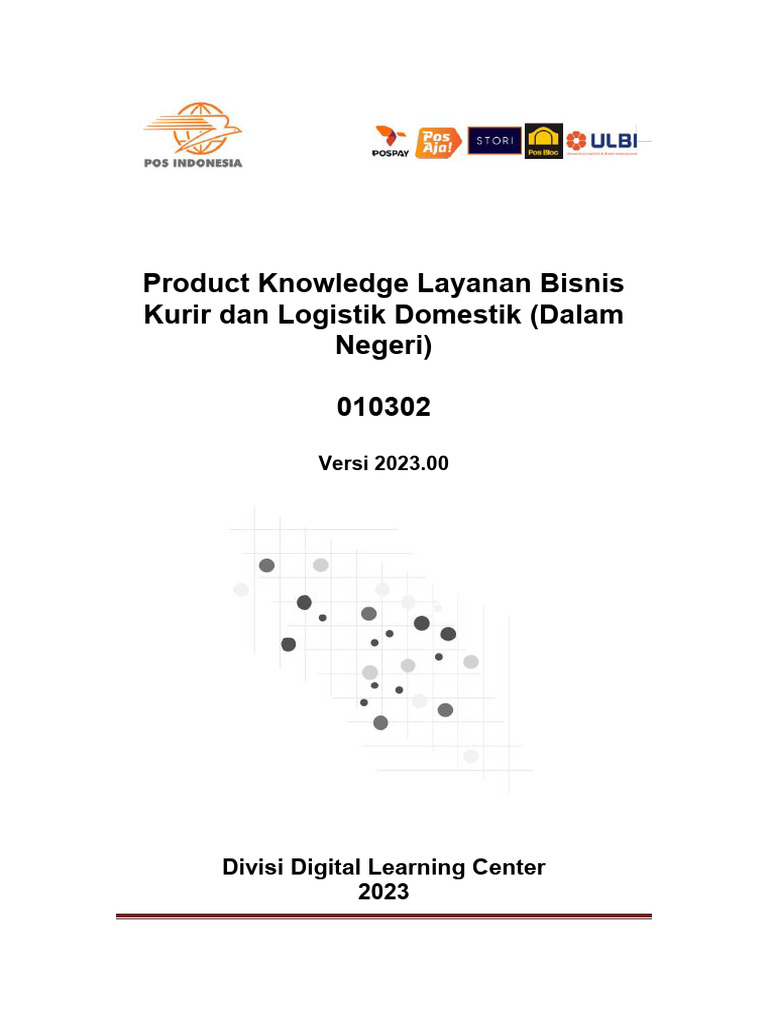 Product Knowledge - Modul Pelatihan Kurir Logistik 2023 FIX | PDF