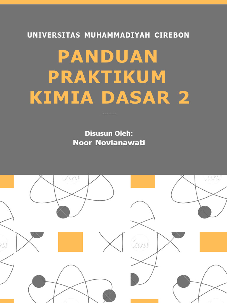 Panduan Praktikum Kimdas 2 | PDF | Teknologi & Rekayasa