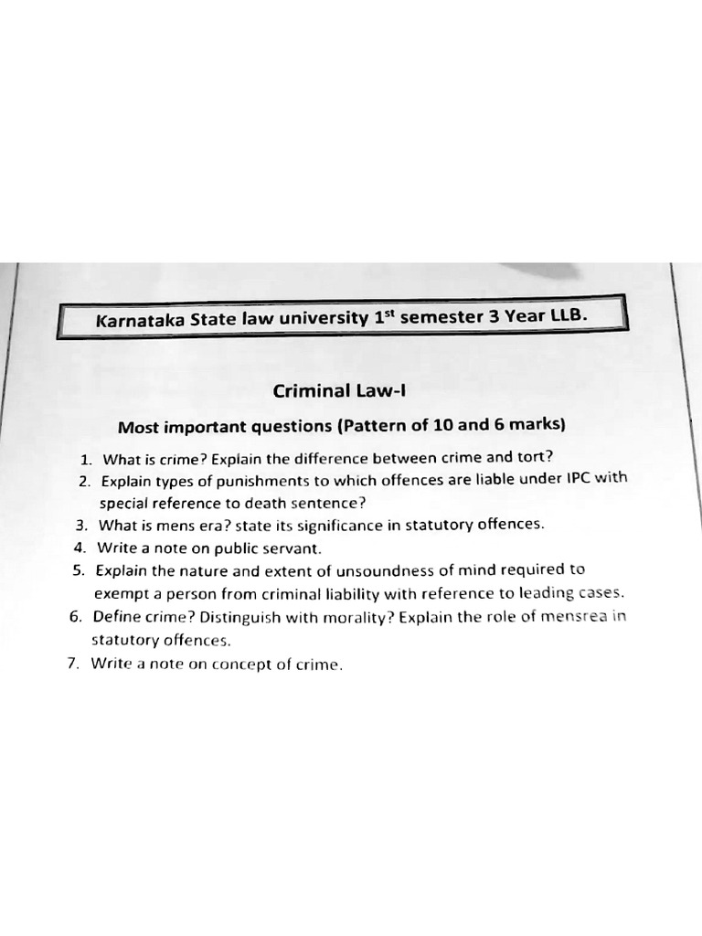 Imp Questions Ipc Kslu | PDF