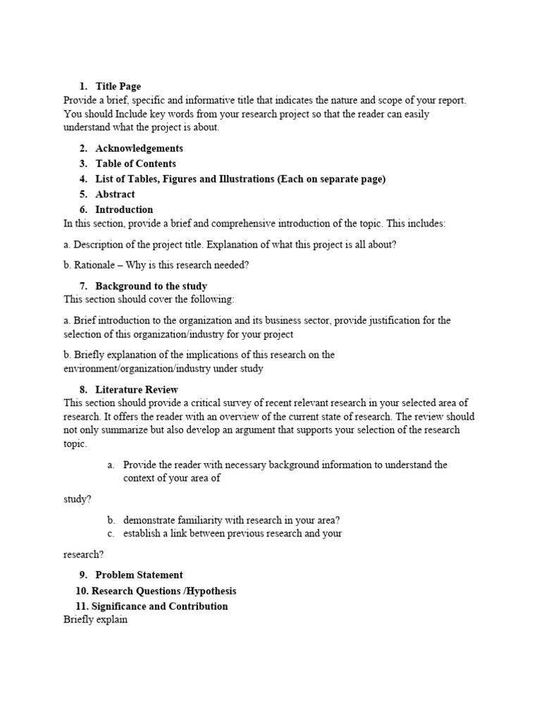 Research Project Guidlines | PDF | Data | Methodology