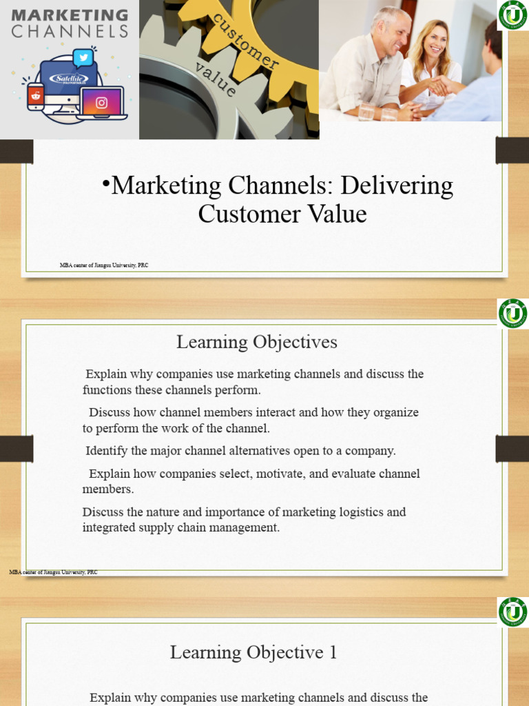 Marketing Channels Delivering Customer Value 2023 | PDF | Logistics | Supply Chain Management