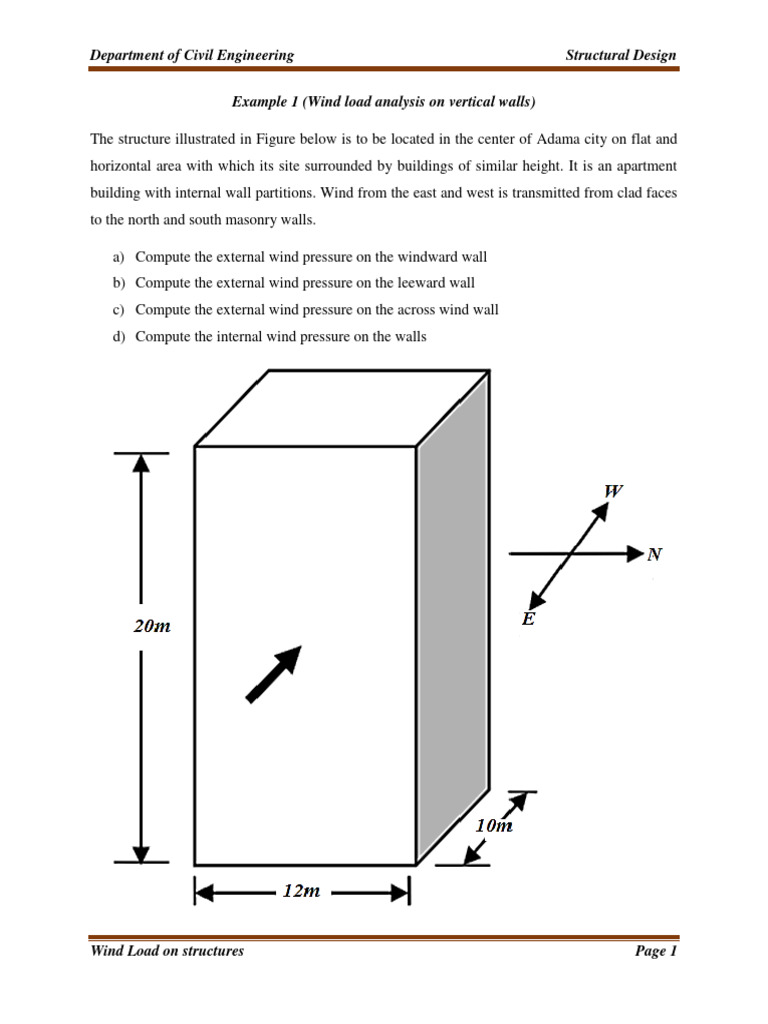 Wind Load On Structures | PDF | Wound | Wall
