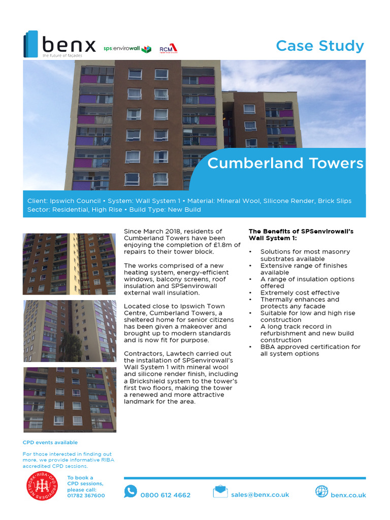 Cumberland Towers Case Study | PDF | Building Insulation | Building ...
