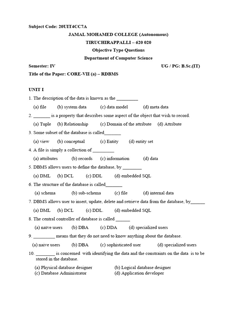 Rdbms | PDF | Databases | Pl/Sql