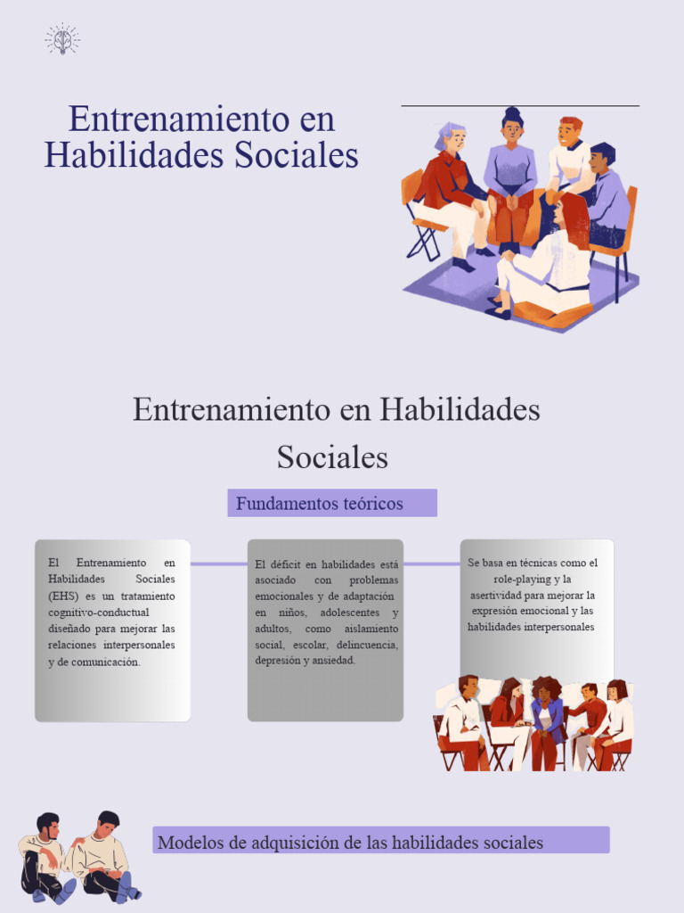 Entrenamiento en Habilidades Sociales | PDF | Comportamiento | Habilidades sociales