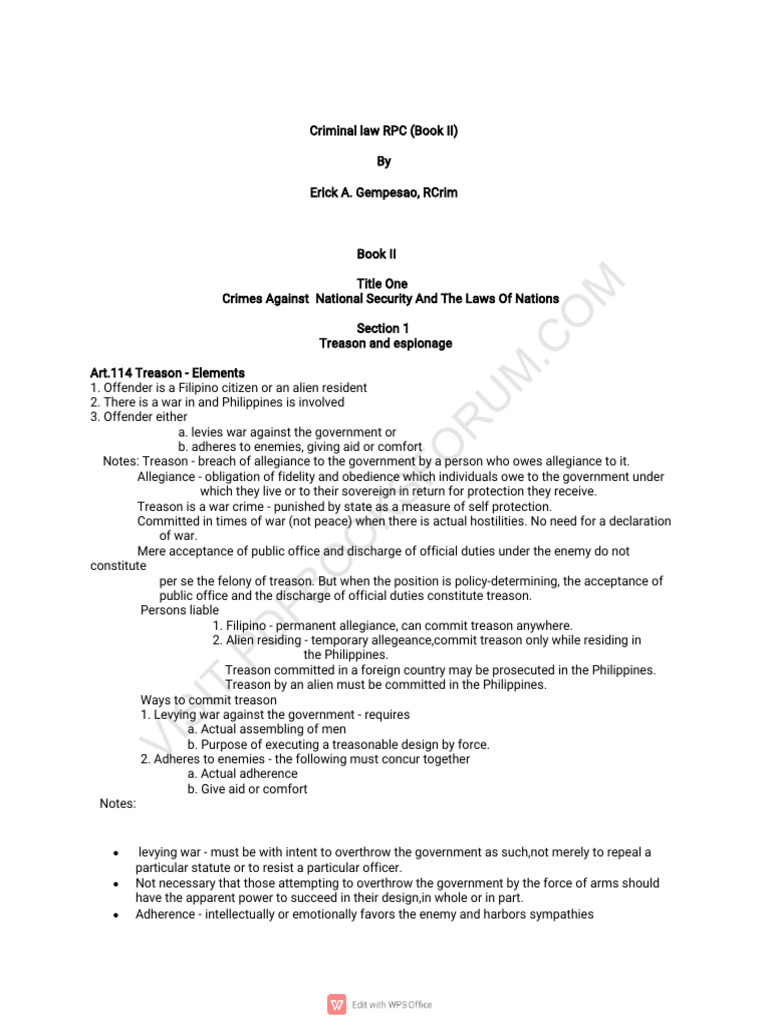 (CLJ) Criminal Law Book 2 | PDF