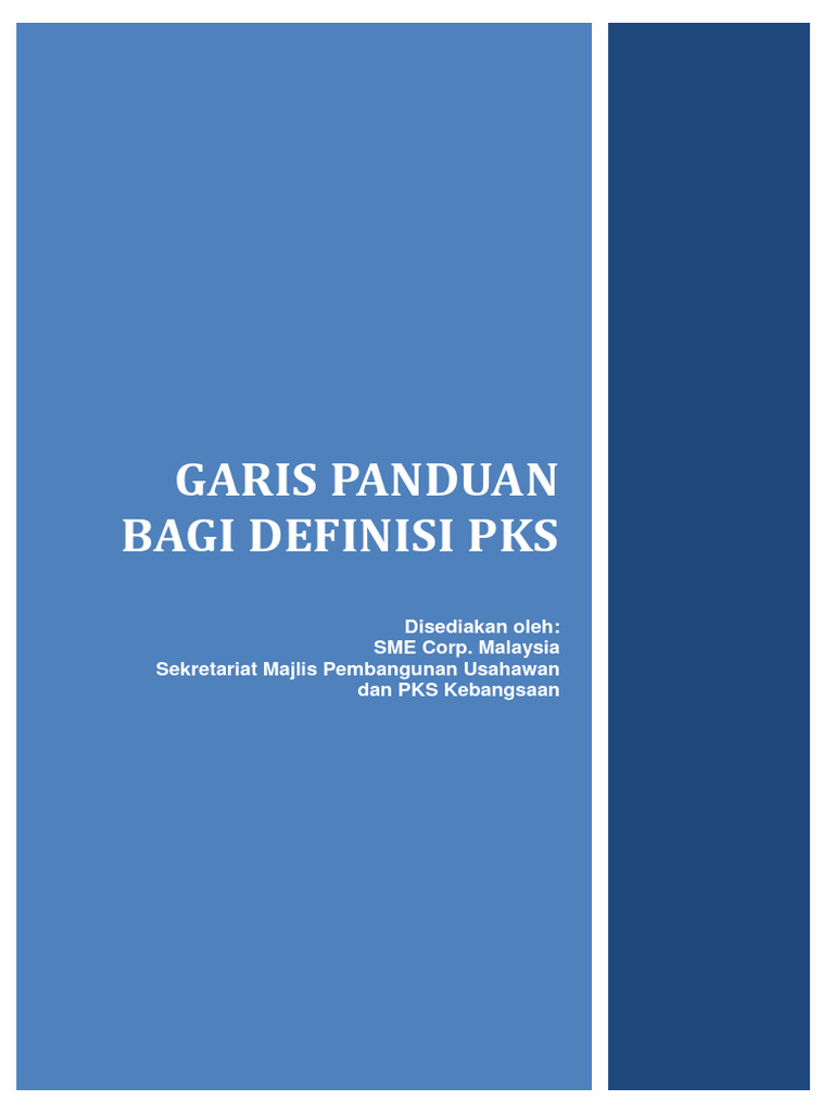 Garis Panduan Bagi Definisi PKS Mac 2024 Akhir | PDF