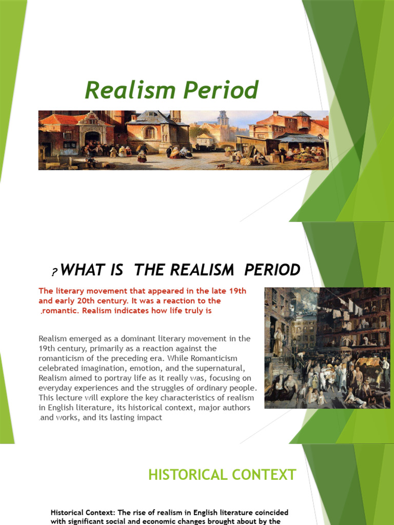Realismperiod-3rd Sem Eng | PDF | George Eliot | Realism (Arts)