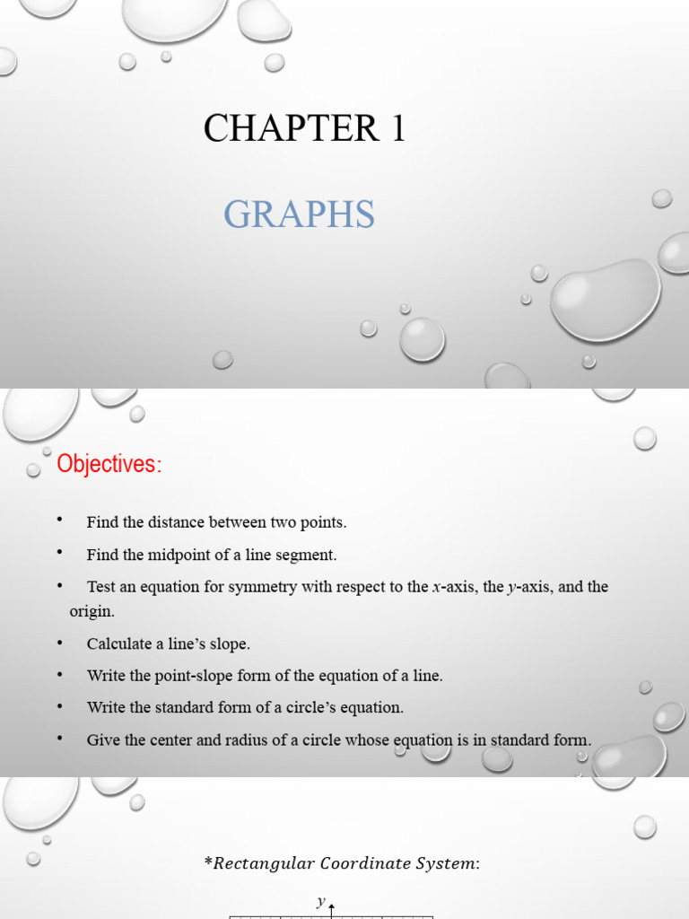 Pre Calculus Ch.1 | PDF | Cartesian Coordinate System | Slope