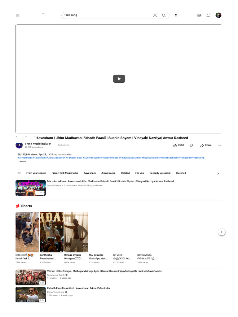 Armadham - Aavesham - Jithu Madhavan - Fahadh Faasil - Sushin Shyam - Vinayak - Nazriya - Anwar ...