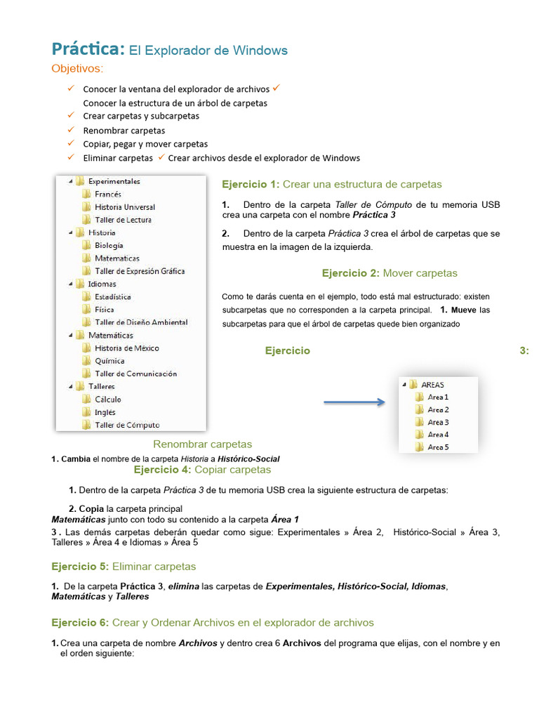 Practica Explorador Windows | PDF | Ventana (informática) | Archivo de computadora