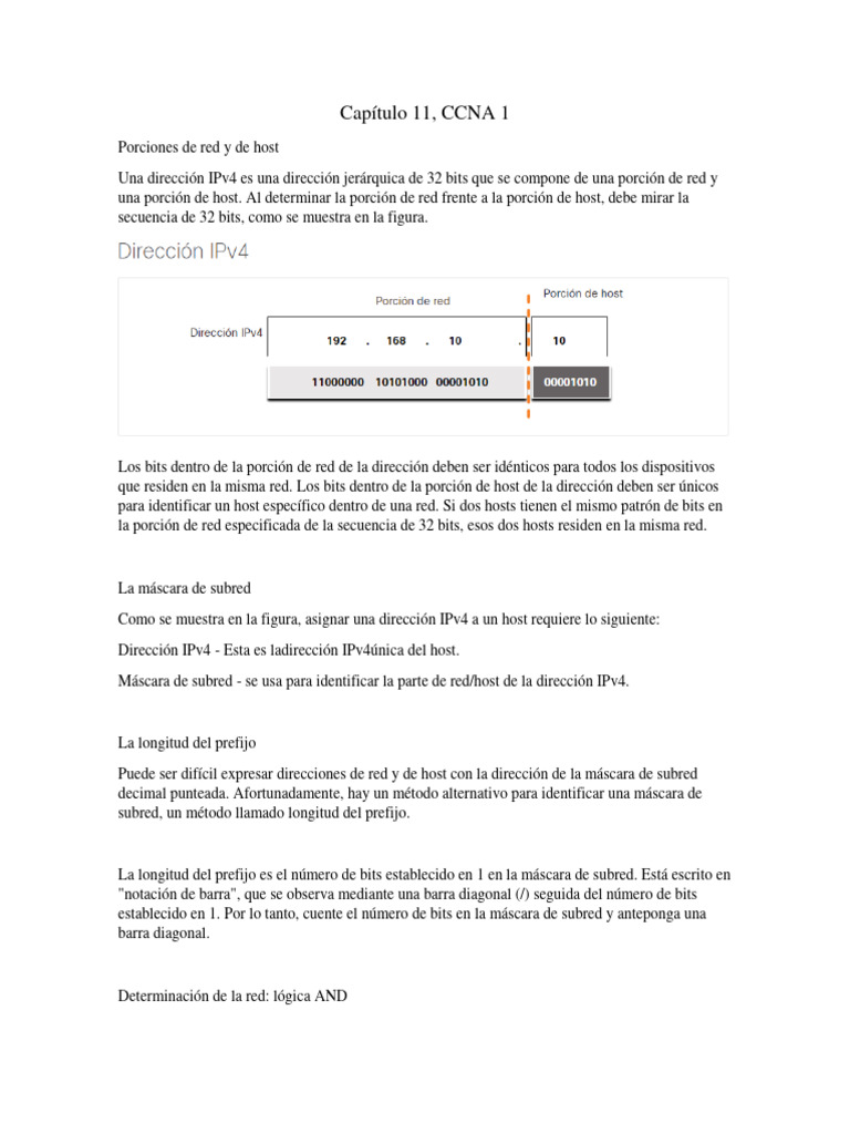 Capitulo - 11 CCNA1 | PDF | Dirección IP | Red de computadoras
